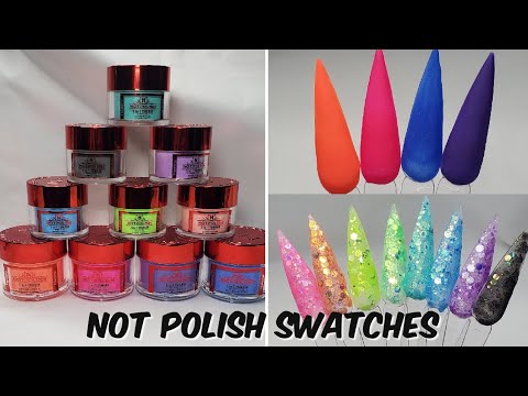 Not Polish Acrylic Unboxing and Swatches - YouTube