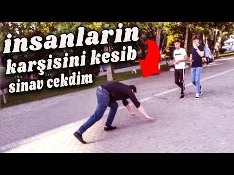 İNSANLARIN QARŞISINDA ŞINAV ÇEKMEK