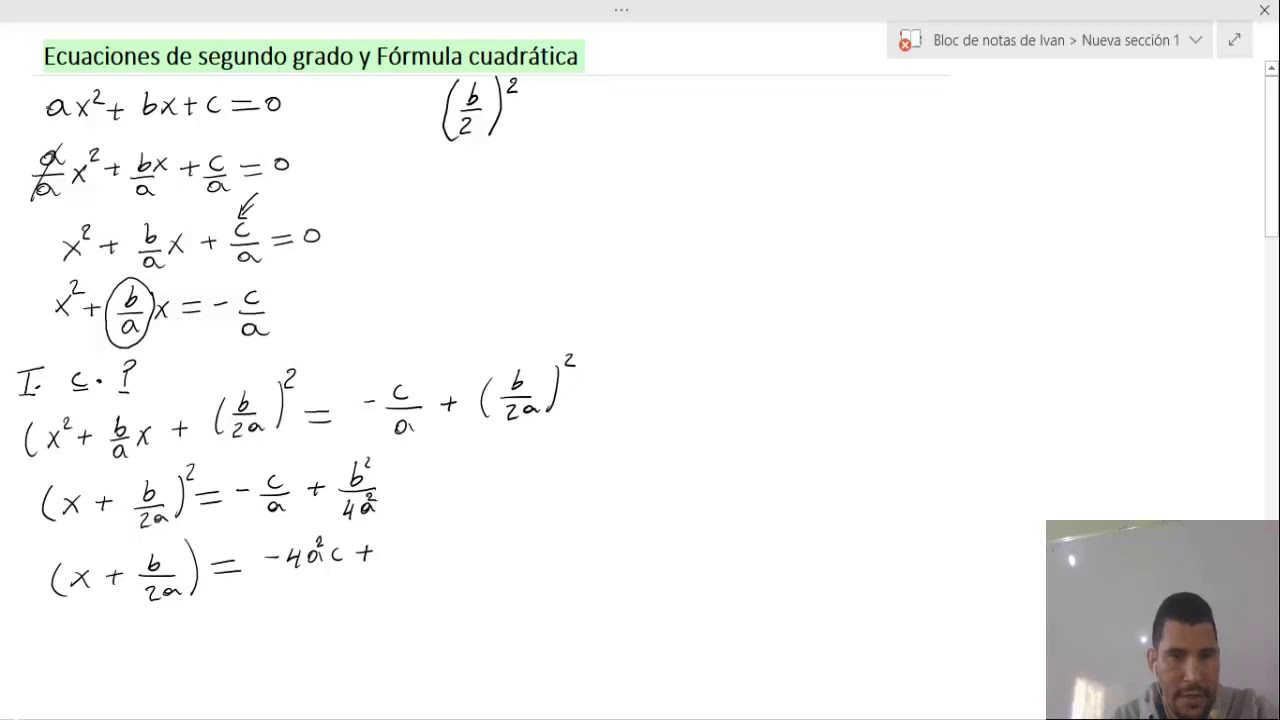 Demostración de la formula general - YouTube