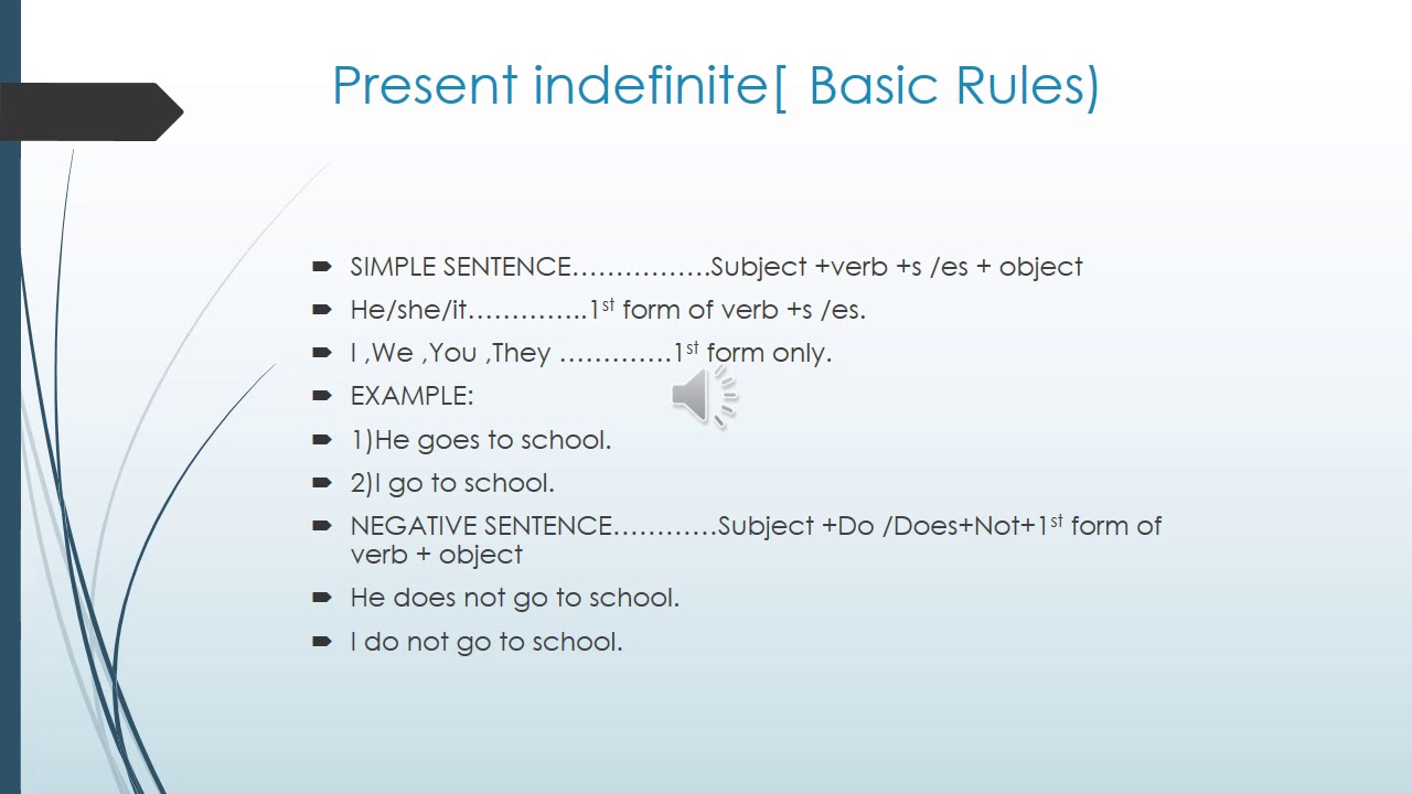 Present indefinite Tense | Complete Explanation | Solved Examples ...