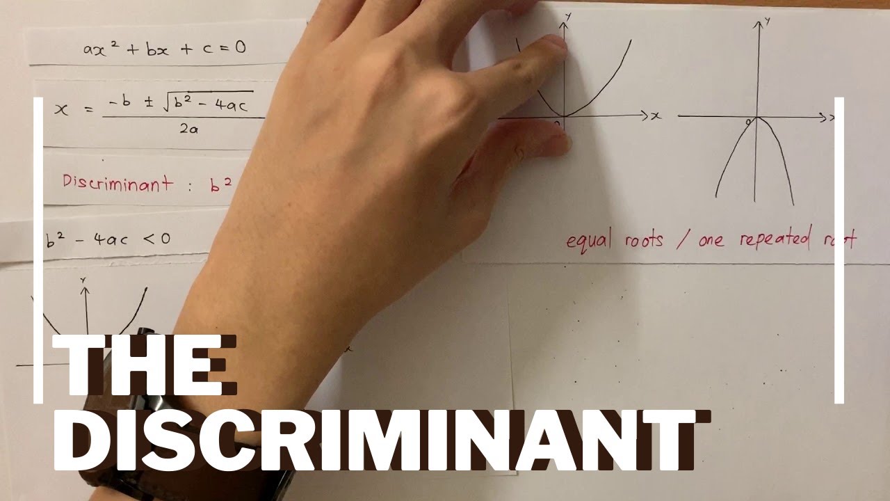 Discriminant: number of real roots in a quadratic equation | CIE AS ...
