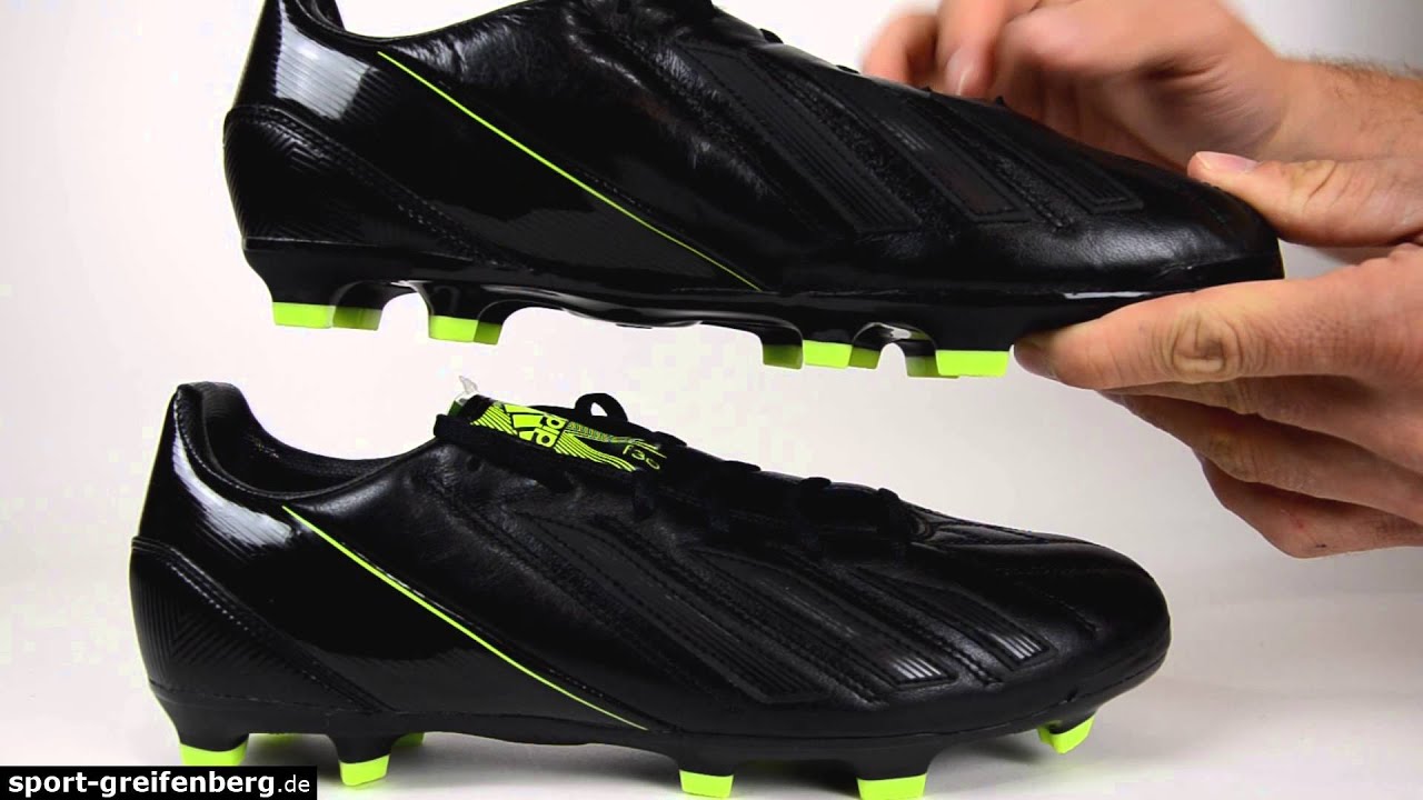 Adidas F30 TRX FG Blackout Leder - YouTube