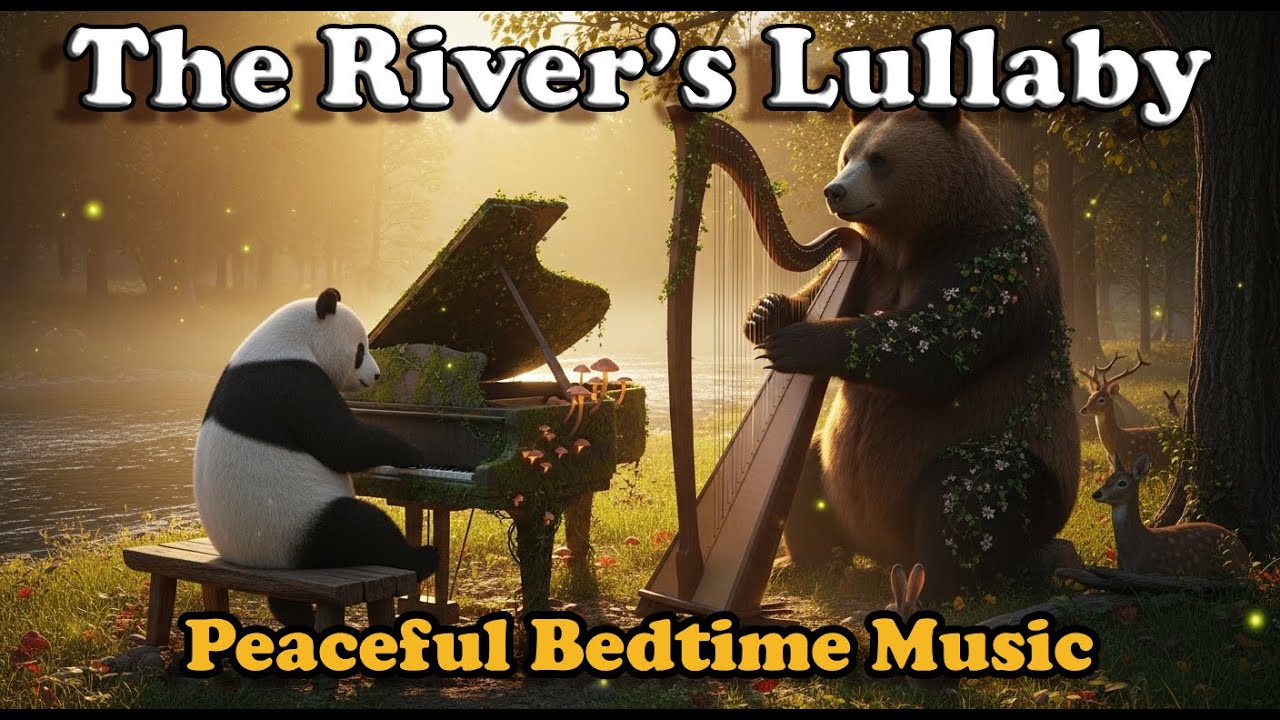 The River’s Lullaby | Panda Piano & Grizzly Harp | Relaxing Bedtime ...