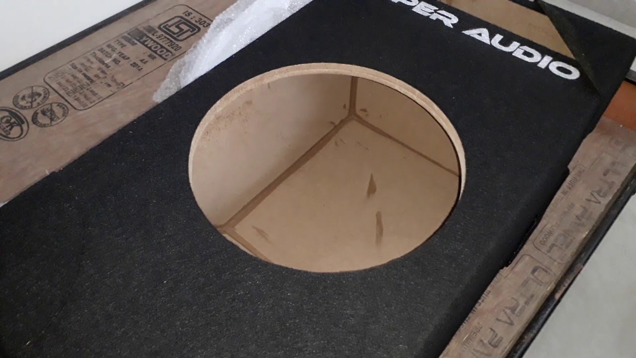 Finally new custom made SPL subwoofer box arrived from VIPER AUDIO ...