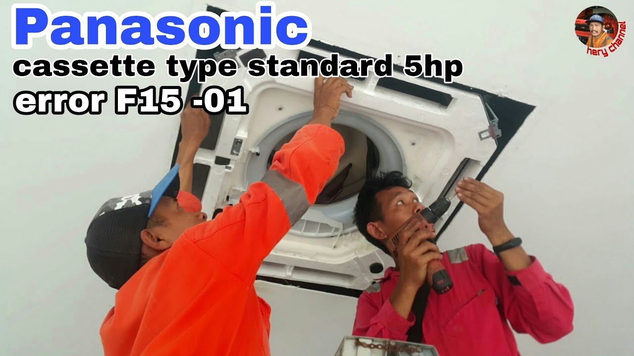 Panasonic cassette type timer light blinking error F15-01 - YouTube