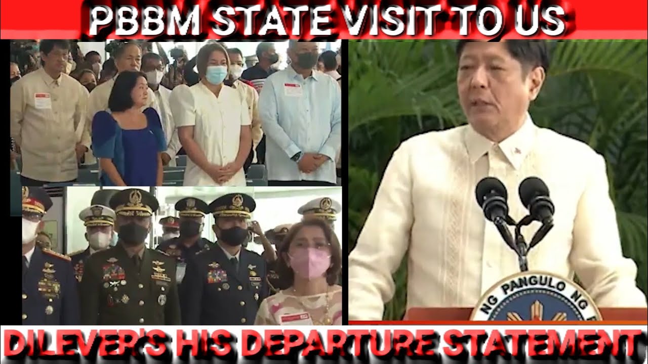 PBBM state visit to USA statement deliver's before go to USA - YouTube