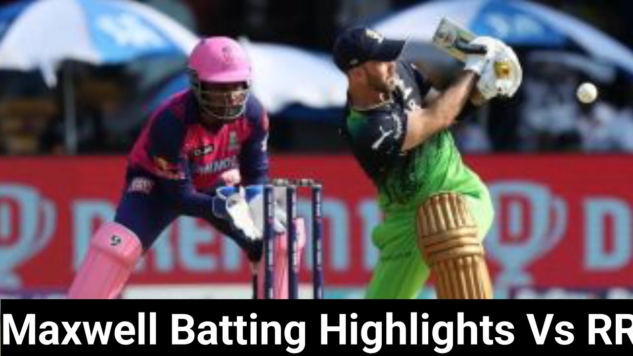 IPL 16 | Glenn Maxwell Batting Highlights | Bengaluru vs Rajasthan Full ...
