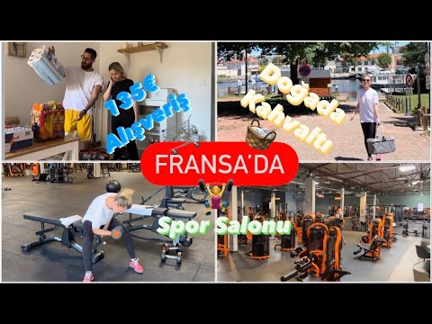 Fransa’da Spor Salonu 🏋️‍♀️ / 135€ ya Neler Aldik ? 🛒 / Doğada Kahvaltı 🧺