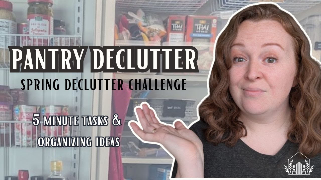 Spring Declutter Challenge Day 3 Pantry - YouTube
