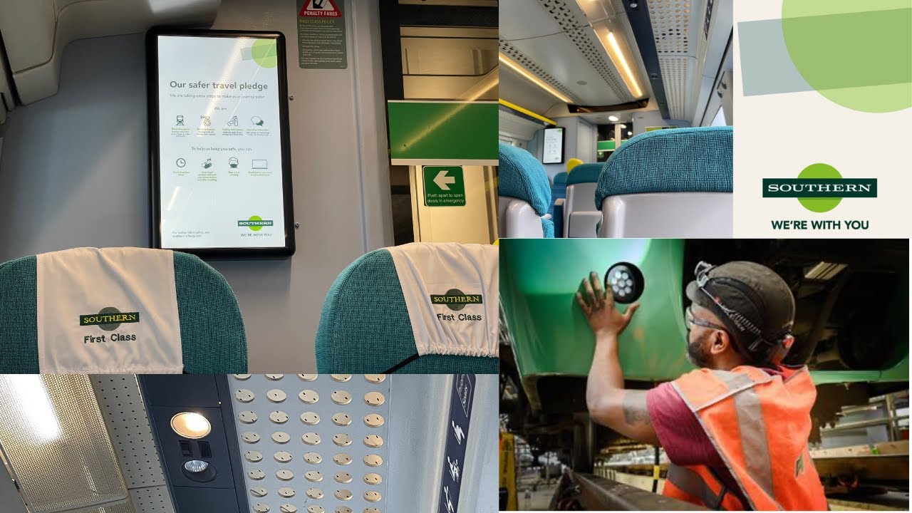 NEW Refurbished GTR Southern Class 377 - On-board Features! - YouTube
