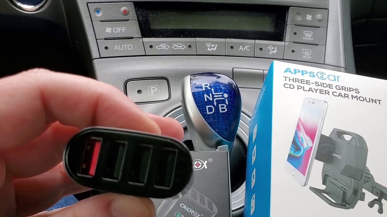 Prius Phone Mount and Charger 2020 - YouTube