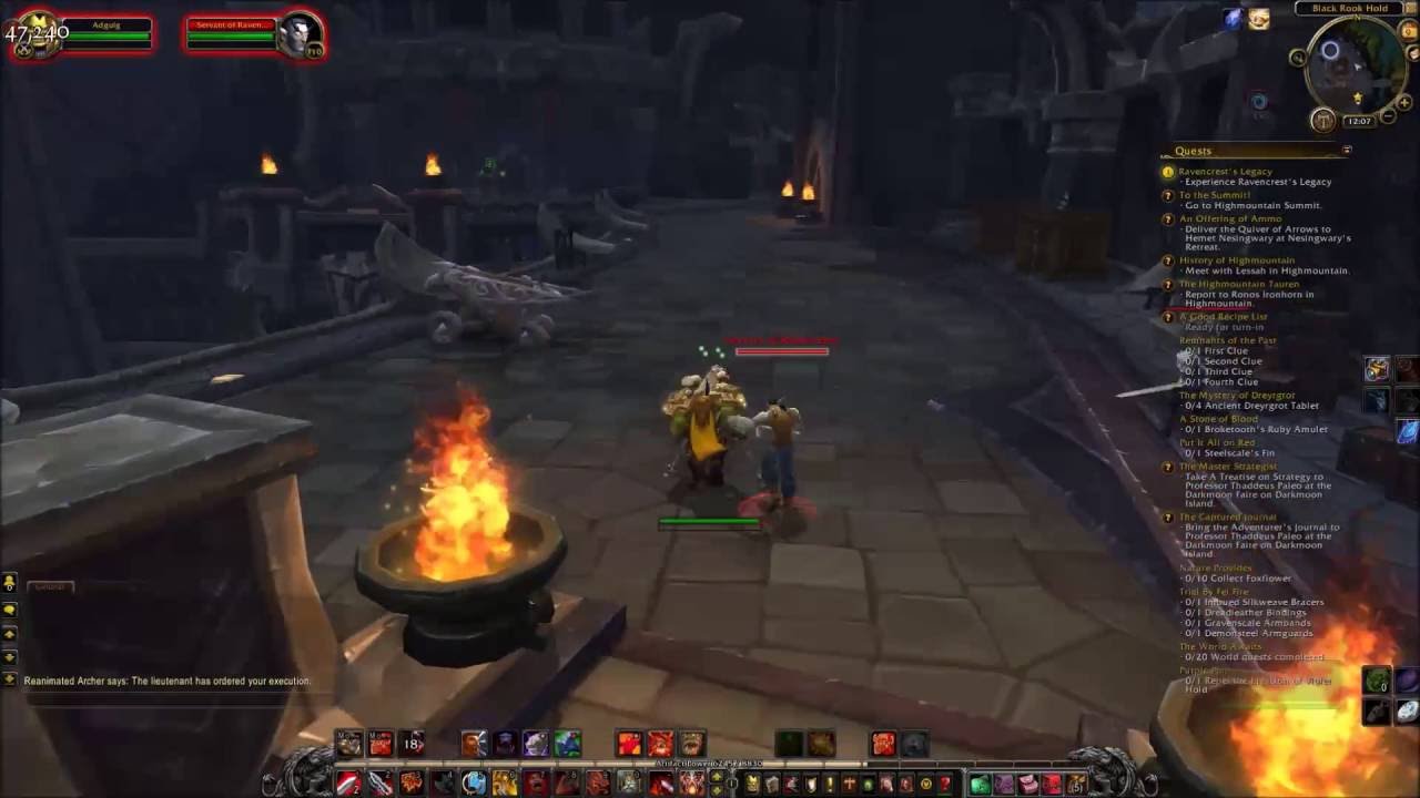 How to reach the quest: Ravencrest's Legacy (WoW Legion/Order Hall ...