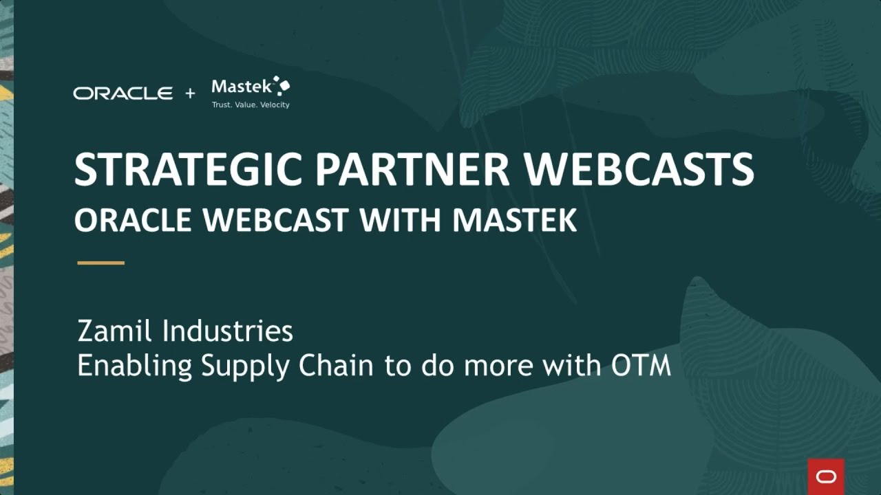 Enabling supply chains to do more with Oracle OTM Webinar - YouTube