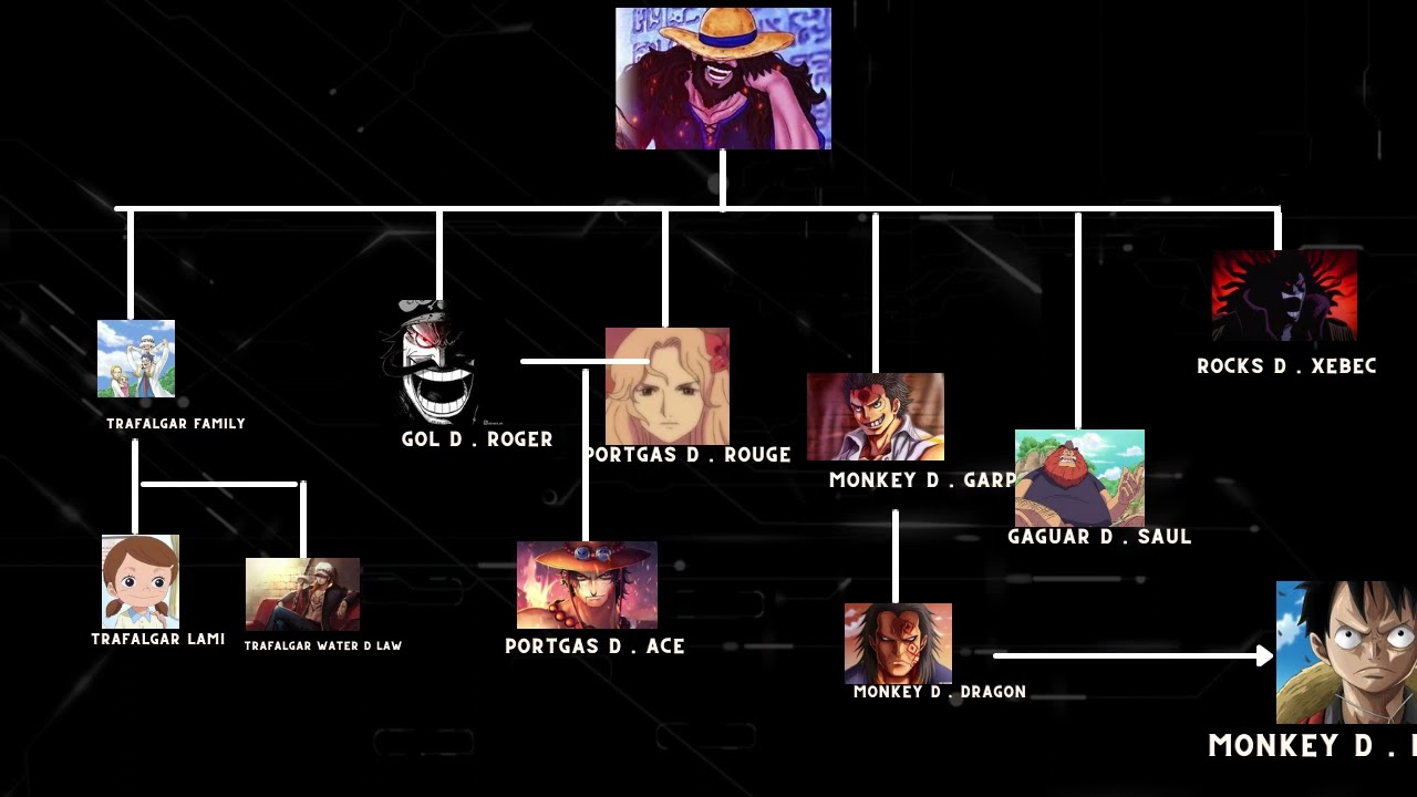 ONE PIECE D FAMILY TREE - YouTube