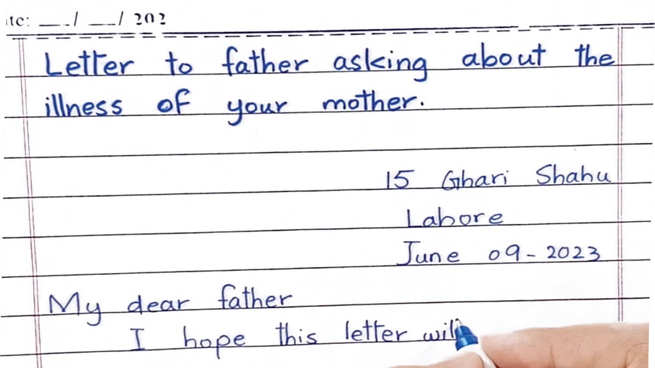 letter to your father about the illness of your mother - YouTube