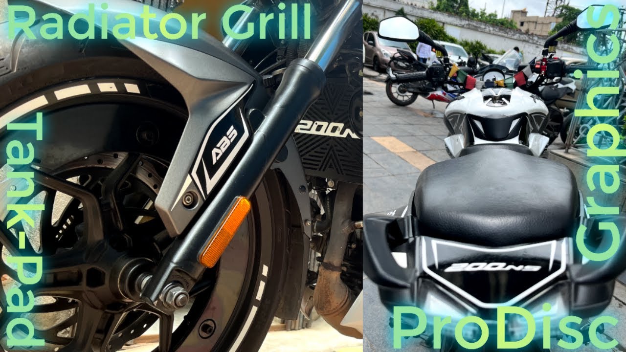 Radiator Guard~Pro Disc~Tank Pad~Graphics - Customisation on NS 200 ...