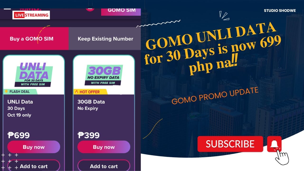 𝐆𝐎𝐌𝐎 𝐔𝐍𝐋𝐈 𝐃𝐀𝐓𝐀 𝐅𝐎𝐑 𝟑𝟎 𝐃𝐚𝐲𝐬 𝐢𝐬 𝐧𝐨𝐰 𝟔𝟗𝟗𝐩𝐡𝐩 𝐧𝐚?! - YouTube