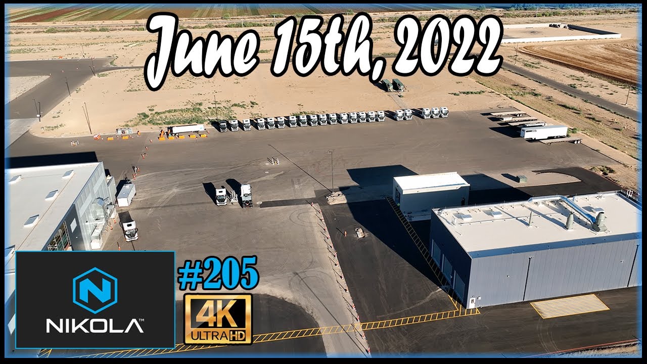 Nikola Semi Factory Construction Site June 15th, 2022 | Drone Footage ...