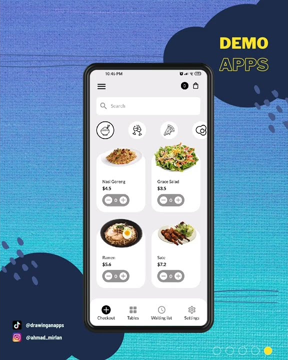 Konsep aplikasi pemesanan menu restoran | Drawing an Apps - YouTube