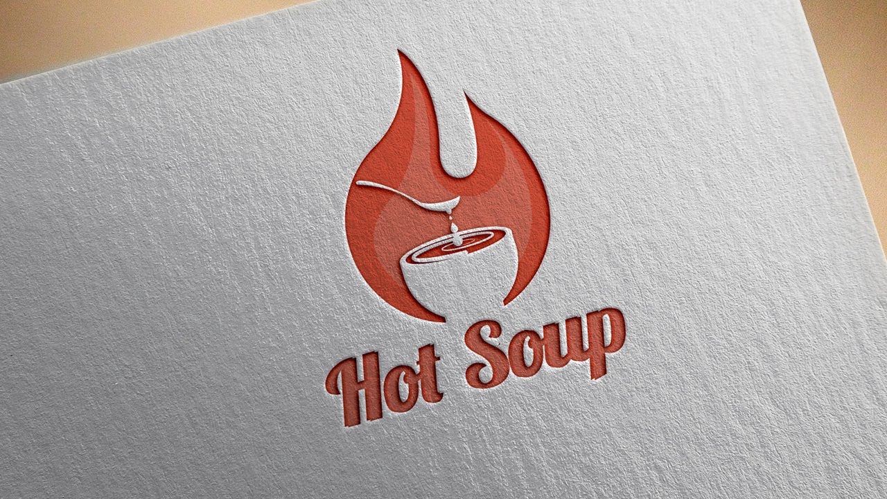 Hot soup logo design in adobe illustrator cc, best logo design, graphic ...