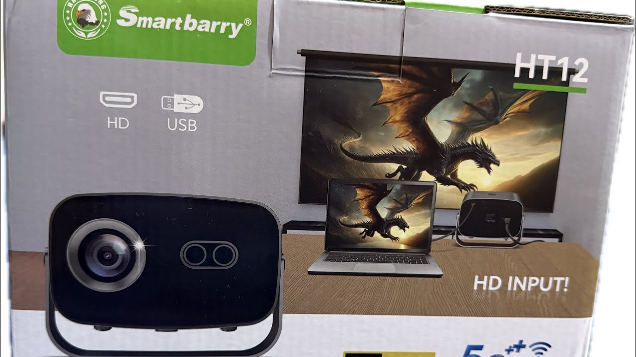 REVIEW HT 12 Projector Smartbarry® HT12 5G WiFi 4k HIGH-DEFINITION ...