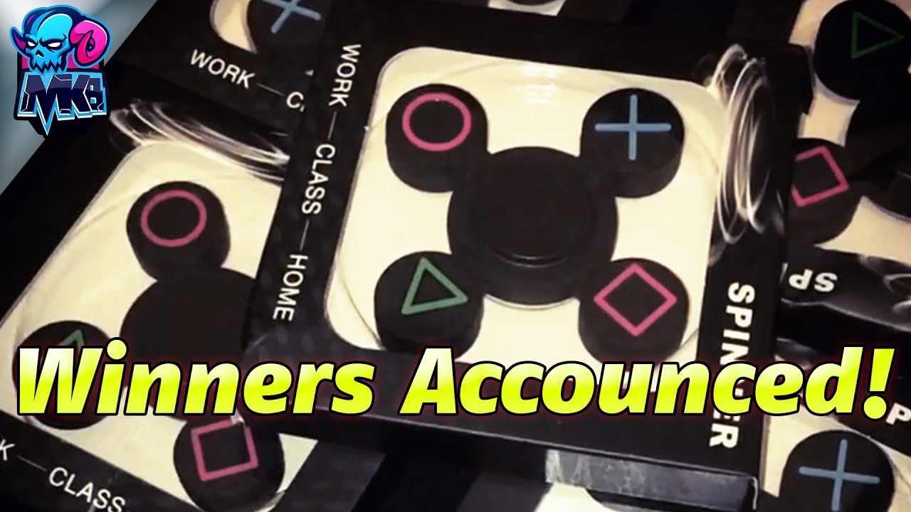 5 Playstation Fidget Spinners Giveaway WINNERS announced! - YouTube