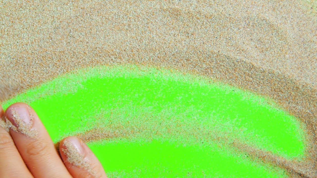 Sand on a Green Screen - Sand on a chroma key - YouTube