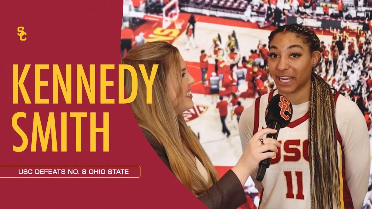 USC WBB's Kennedy Smith on her first career double-double, Trojans' win ...
