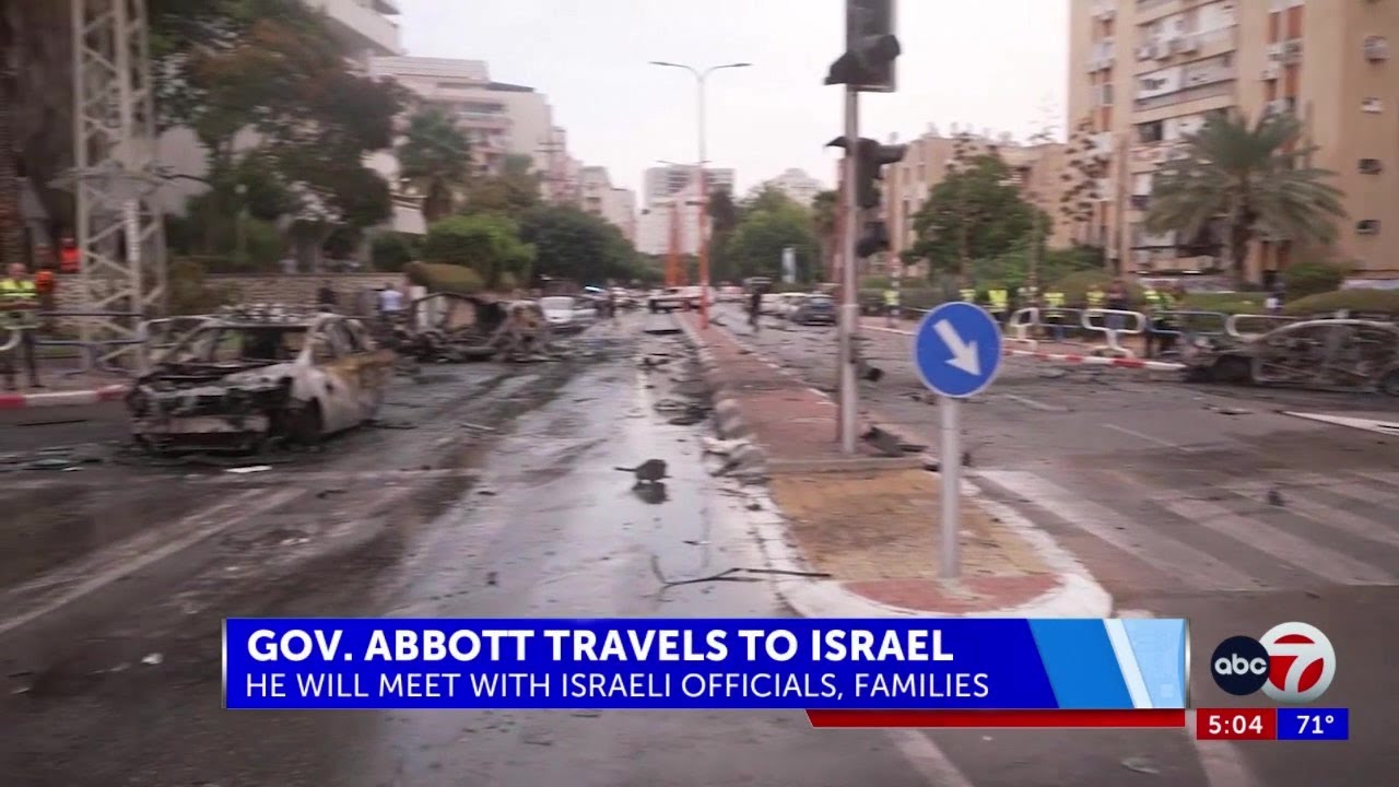 Gov. Greg Abbott travels to Israel to offer Texas’ support in war - YouTube