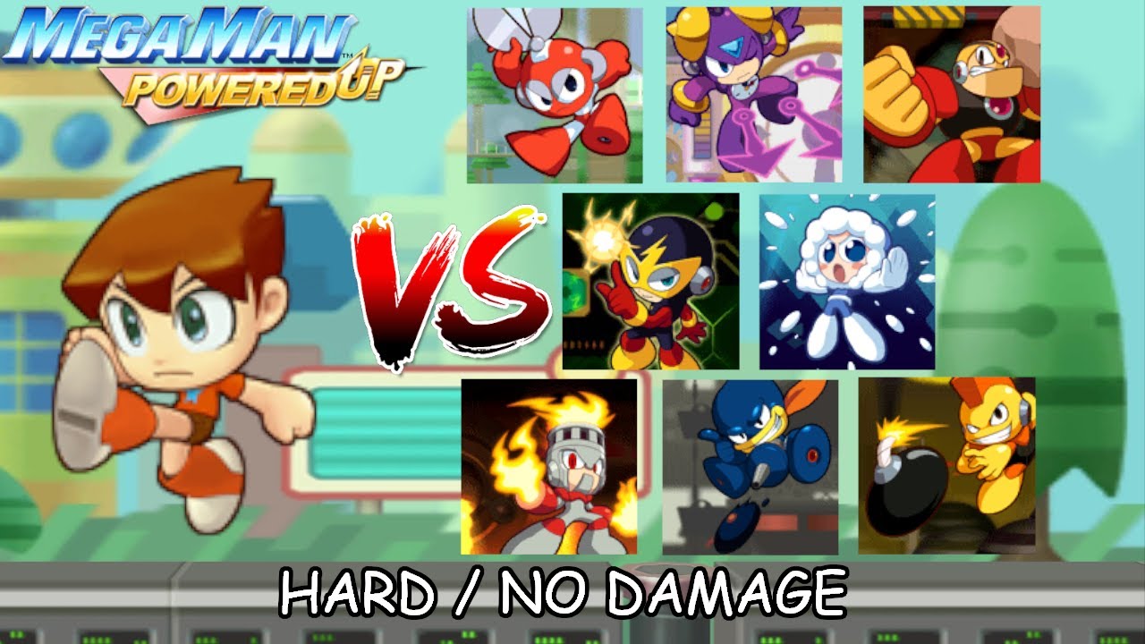 Mega Man Powered Up: All Bosses as MEGA/ROCK (Hard/No Damage) - YouTube