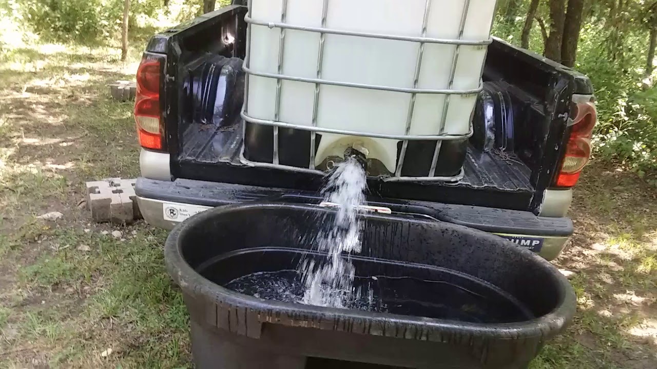 Putting water tank by camera for the animals. - YouTube