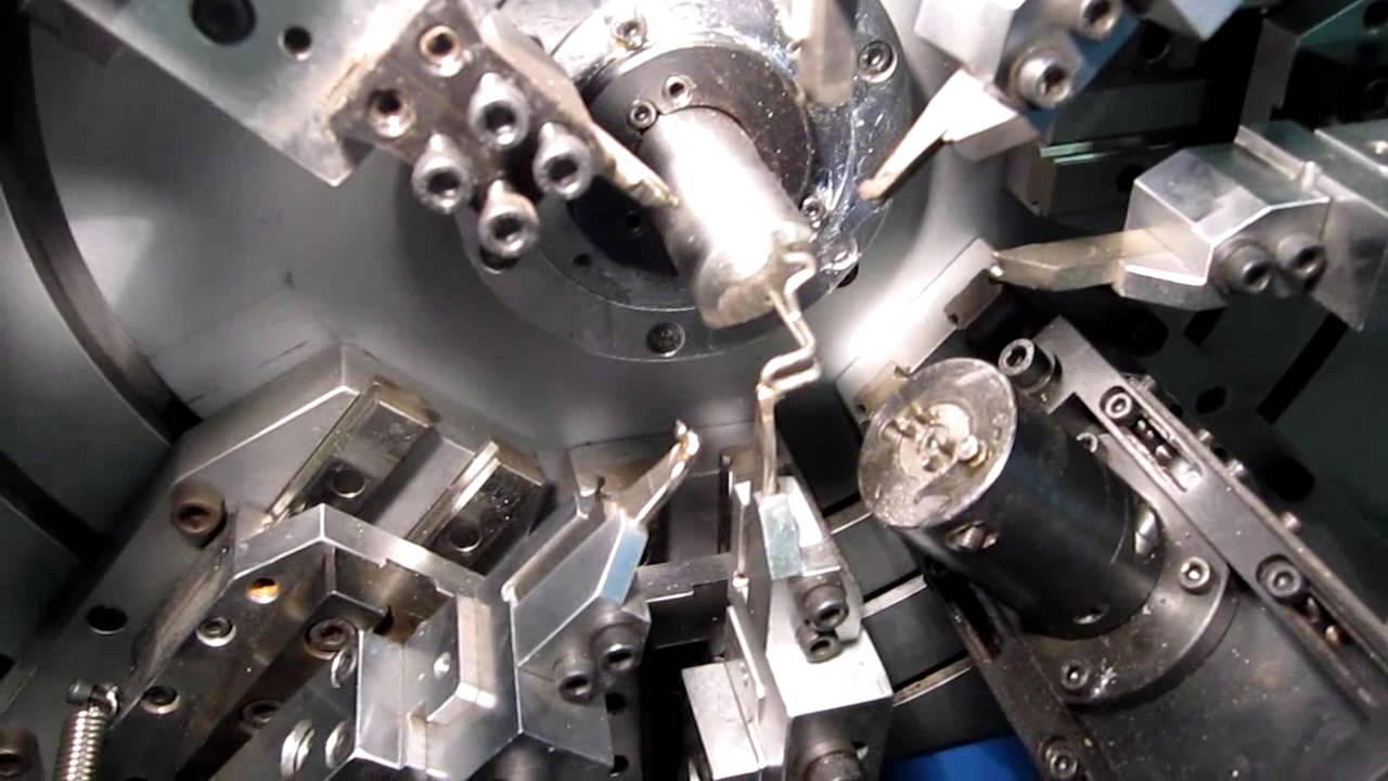 AL 236R 12 Axes Camless Rotary Wire Spring Coiling Machine - YouTube