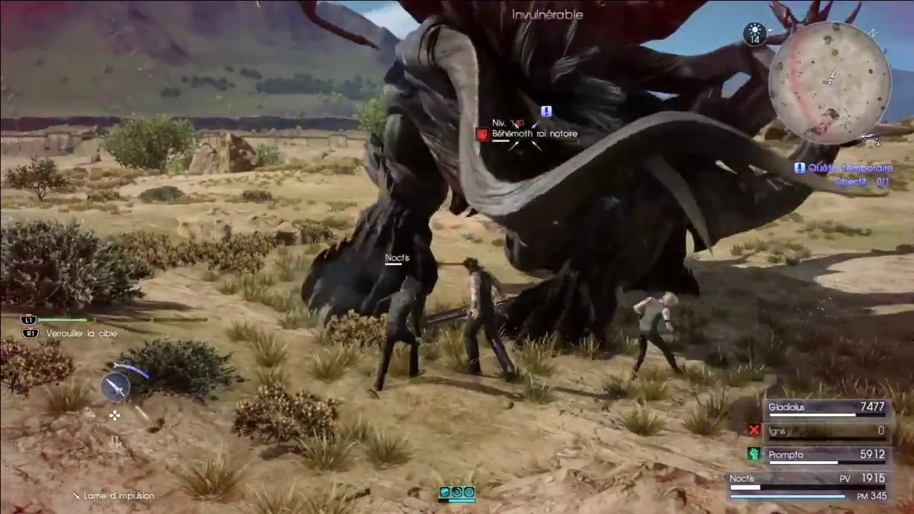 FFXV Time Limited Hunt - King Behemoth - YouTube