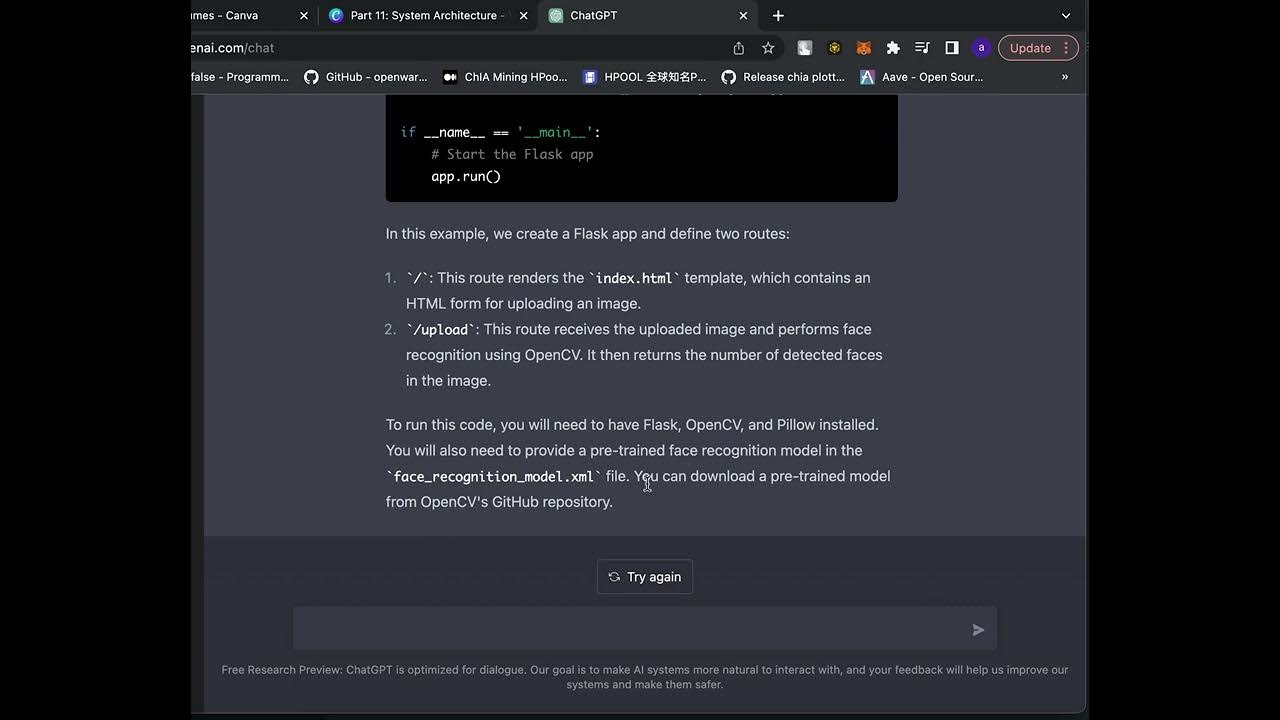 Odoo Indonesia | ChatGPT python face recognition with flask - YouTube