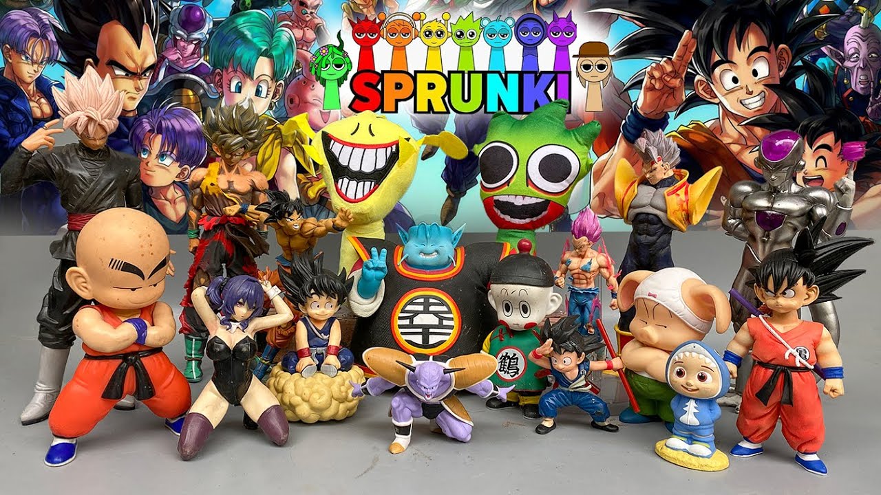 Sprunki Incredibox x Dragon Ball SUPER Action Figures: Son Goku, Frieza ...