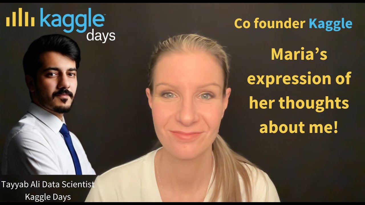 I am Appreciated by Co-Founder and CEO Kaggle Days Maria Parysz | Data ...