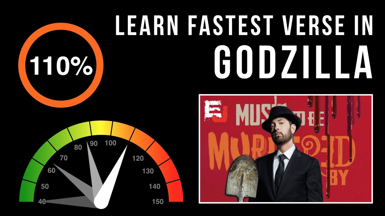 Learn Eminem's Fastest Verse In 'Godzilla' (Slowed Down + Scrolling ...