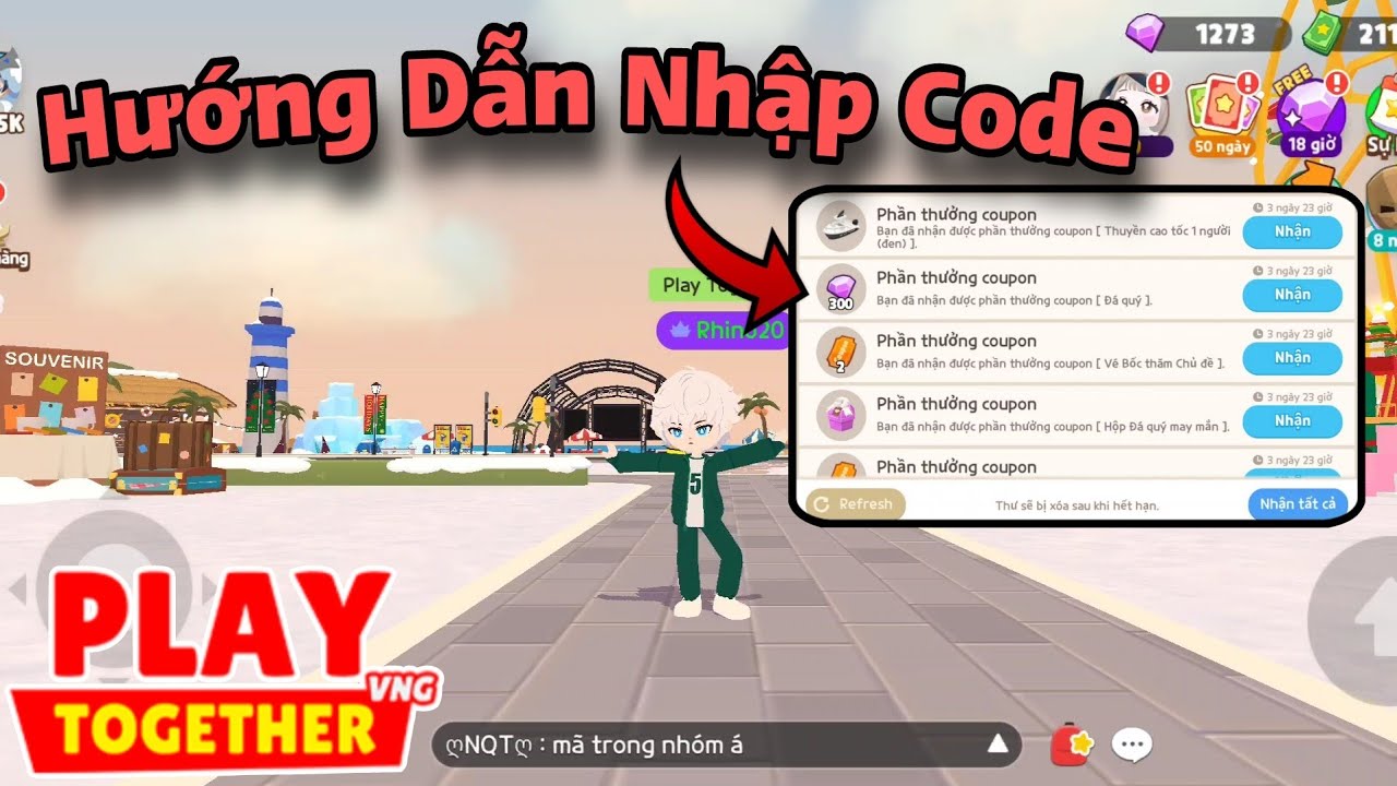 Play Together | Hướng Dẫn Nhập Code Nhận 300Kc - YouTube