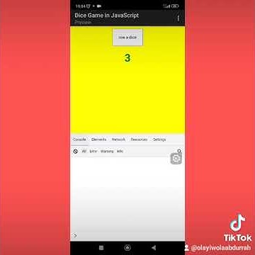 how to create a simple dice game in JavaScript - YouTube