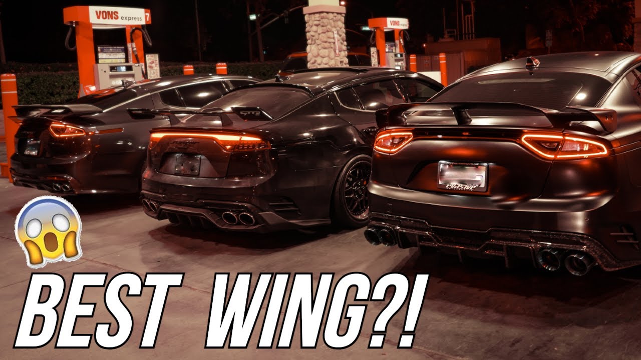 ALL WING OPTIONS FOR THE KIA STINGER! - YouTube