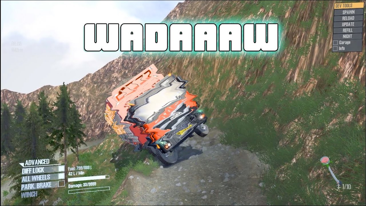 DUMP TRUCK LONG CHASIS LOADS THE SAND - SPINTIRES MUDRUNNER - YouTube