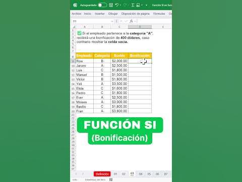 FUNCIÓN SI en Excel con 2 Condiciones #excel #microsoftexcel # ...