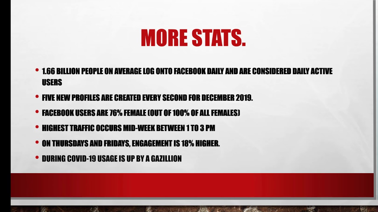 MRRL Tech Tutorials: Facebook Facts - YouTube