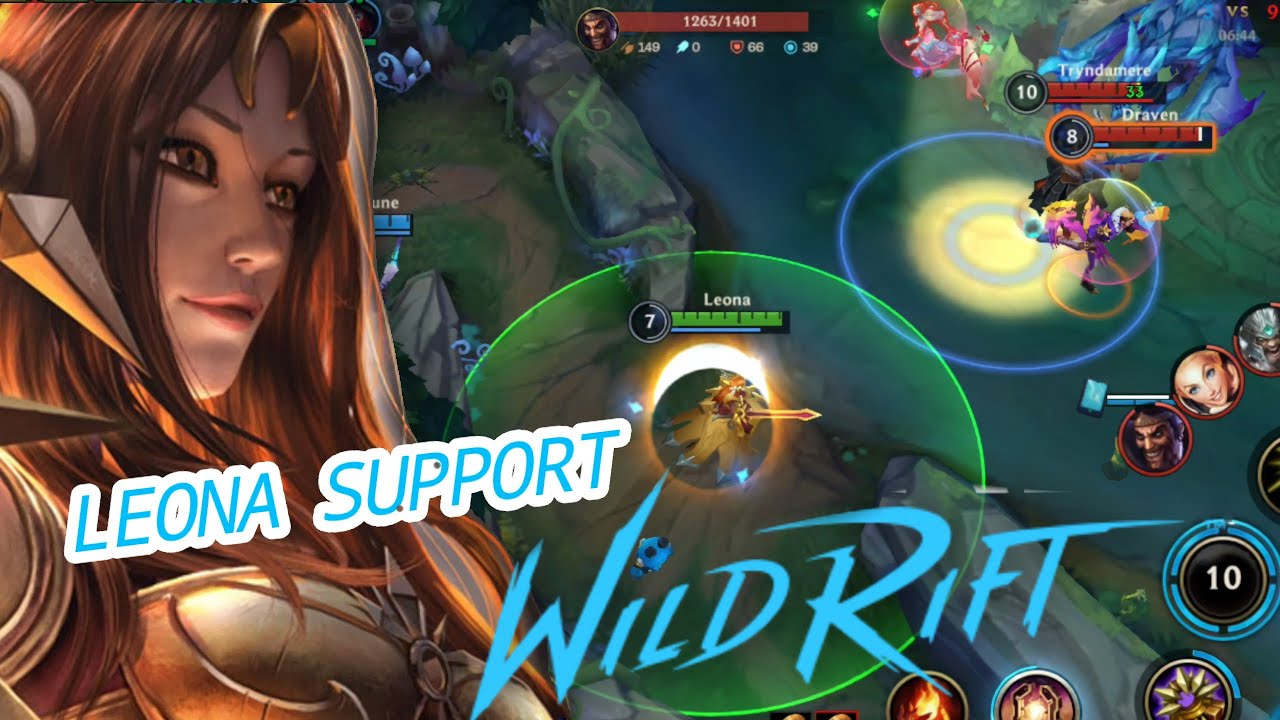 Wild Rift LEONA SUPPORT Gameplay Builds and Runes - YouTube