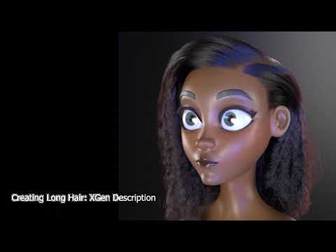 Creating Long Hair: Maya XGen Description - YouTube