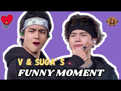 Funny moments of Suga and V 😆| Try not to laugh💜