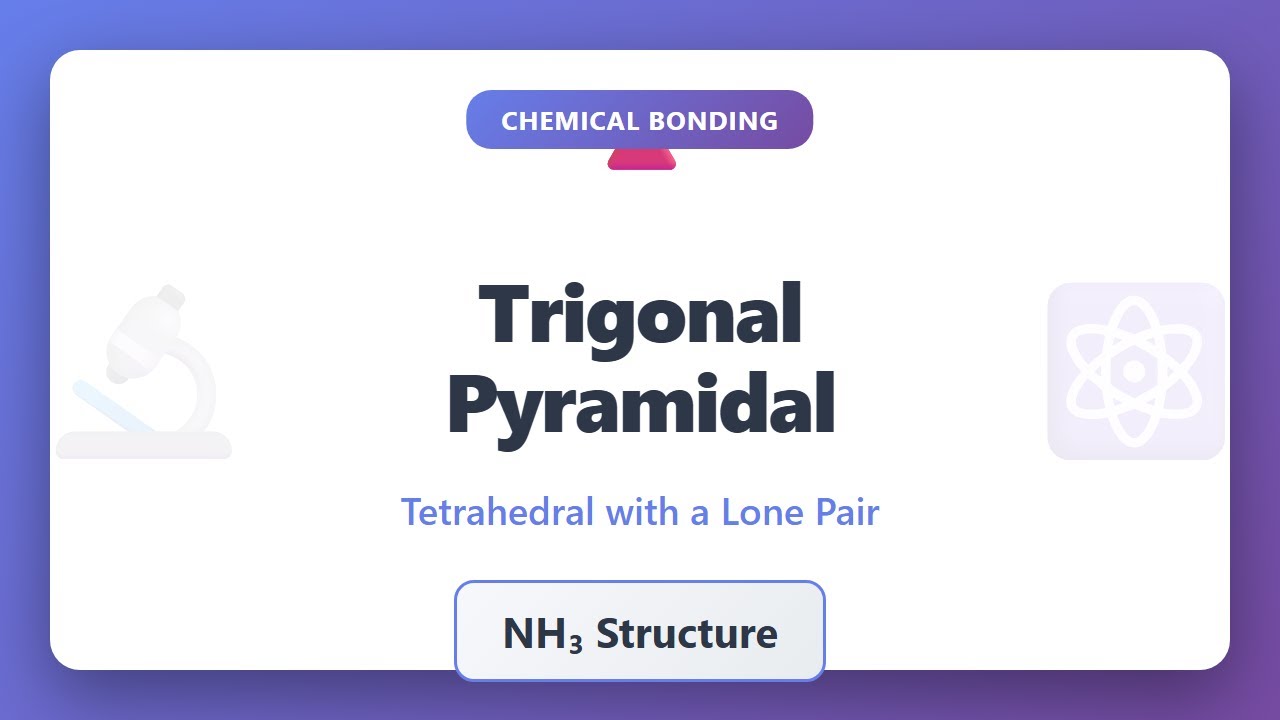Trigonal Pyramidal Geometry: NH₃ Structure Explained | Chemical Bonding ...