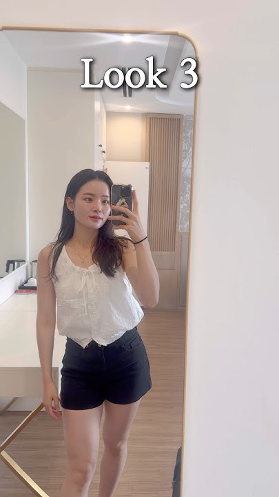 🌀168cm 60kg 🌴휴양지룩 #ootd #shorts - YouTube