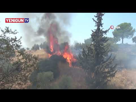 Havaya ateş açan şahıslar yangına sebep oldu