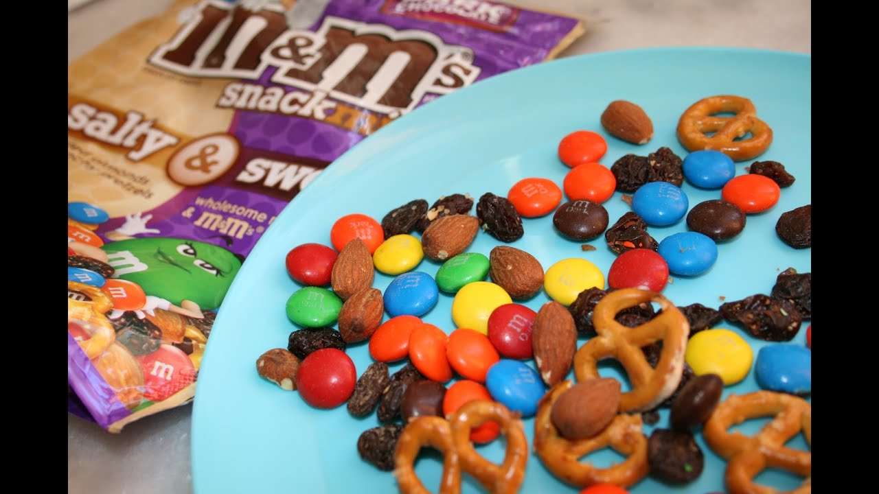 M&M's Snack "Salty and Sweet" Dark chocolate Version - YouTube